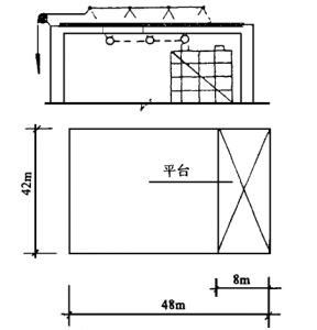 Design and construction of gymnasium space frame