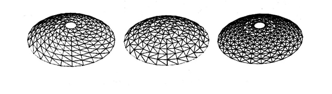 Mesh and shell structure shape finding analysis and case appreciation